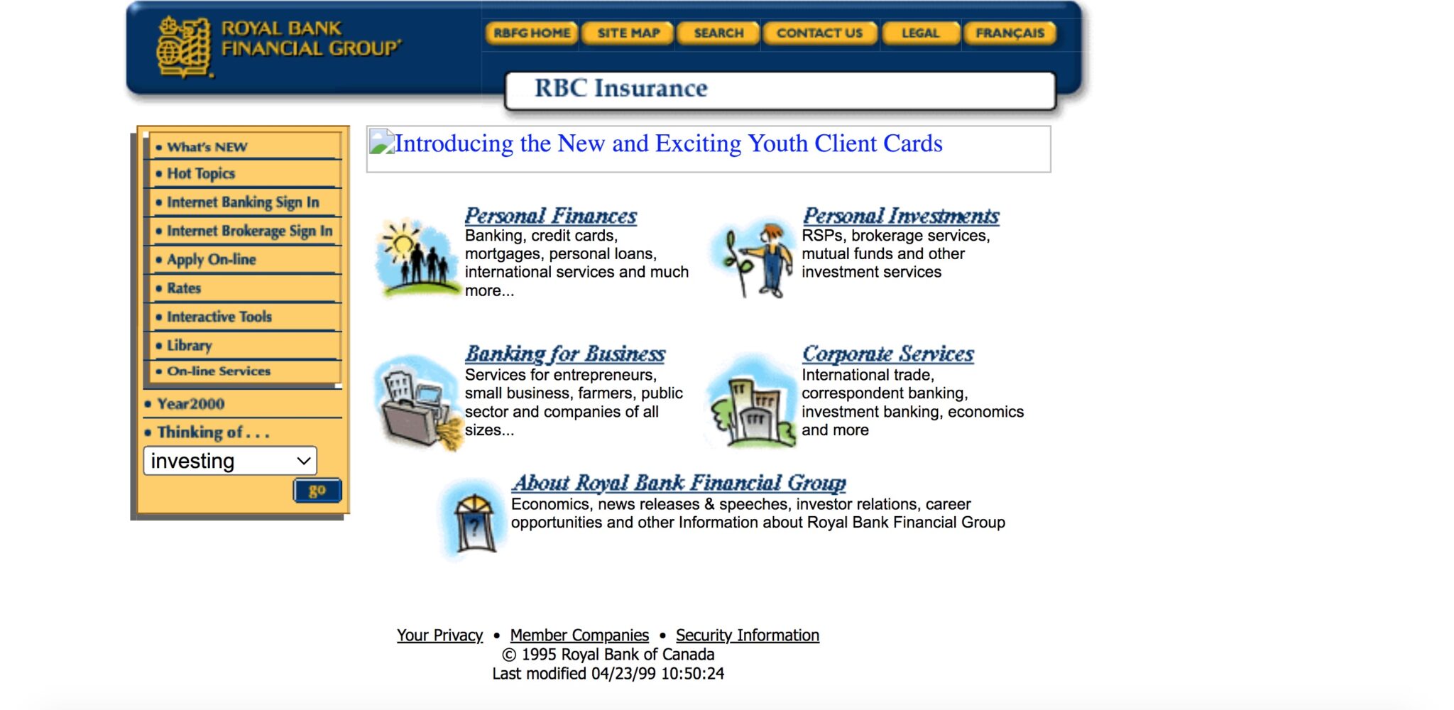 What These 20 Canadian Websites Looked Like in 1999 | Acanac